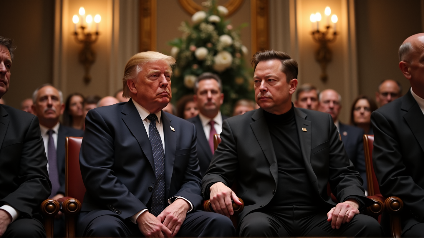 A Surprising Reunion at Charlie Kirk's Funeral: Trump and Musk's ...