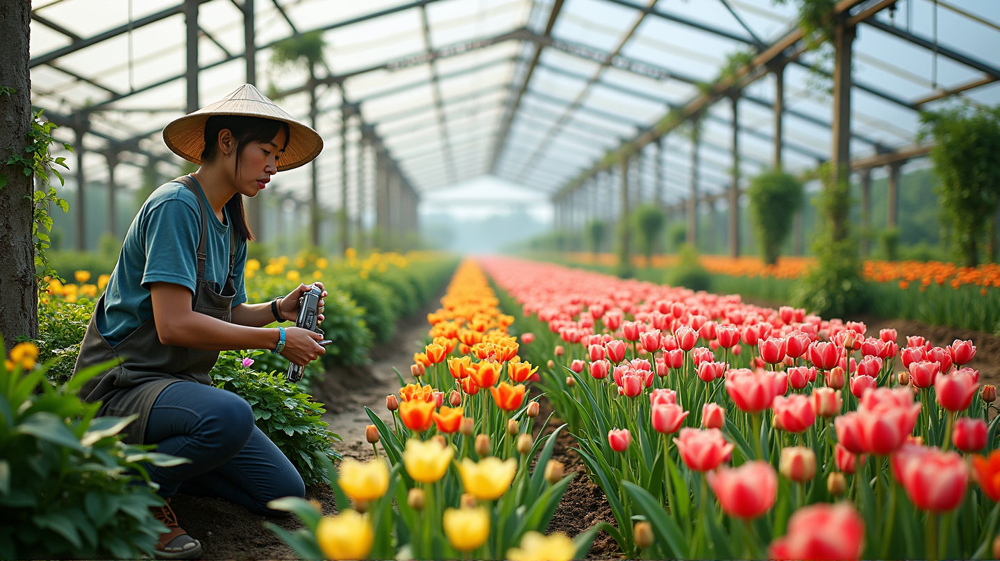 Hanoi Revolutionizes Blooms with Hi-Tech Farming Oasis